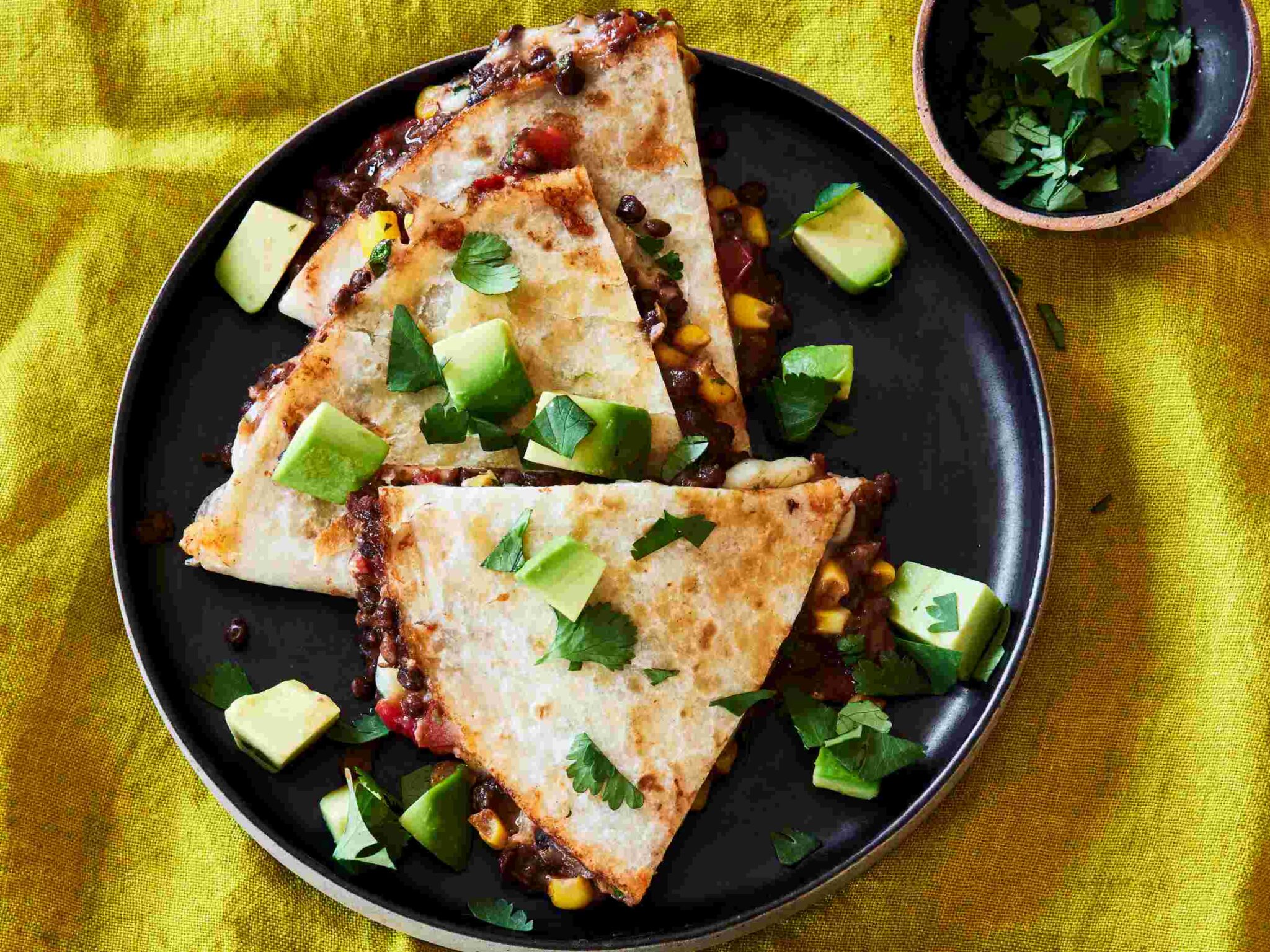 Black Lentil Desi Quesadillas - Maya Kaimal