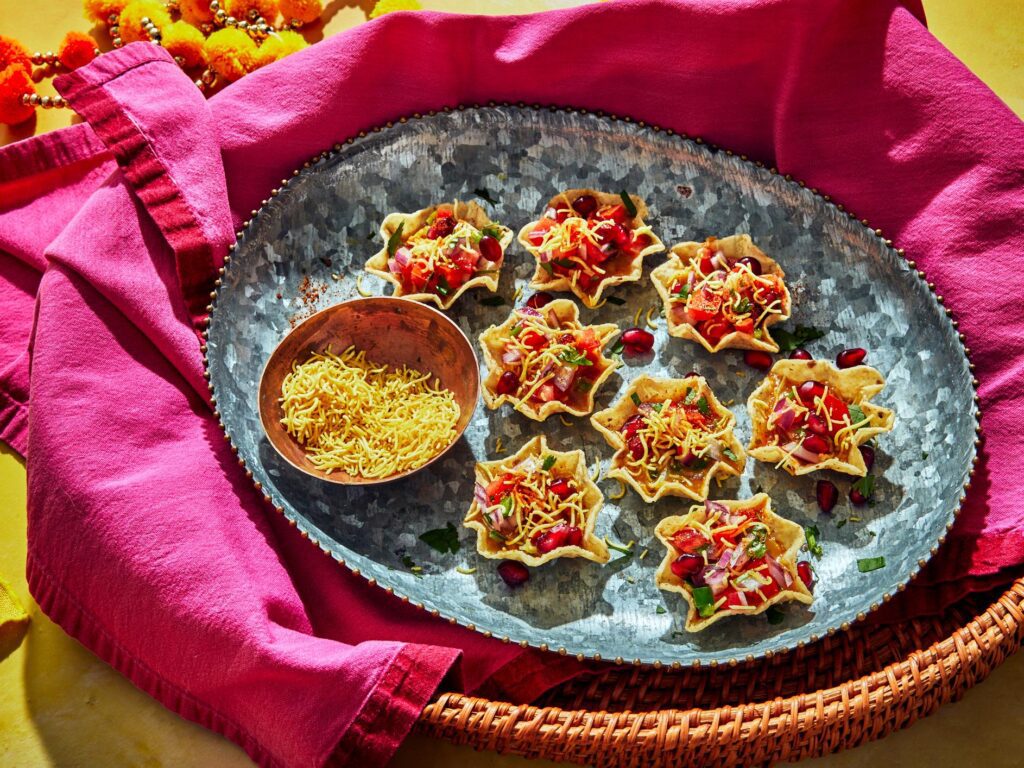 Yellow Dal Chaat Cups - Maya Kaimal