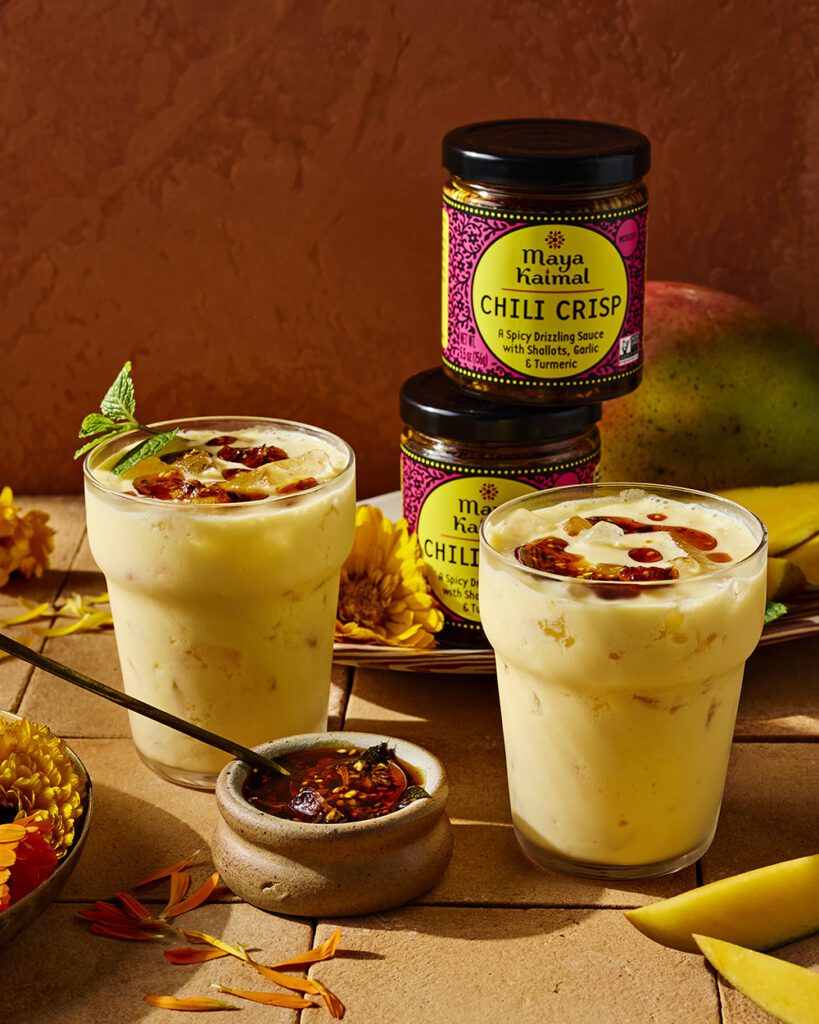 Mango Lassi with Chili Crisp - Maya Kaimal